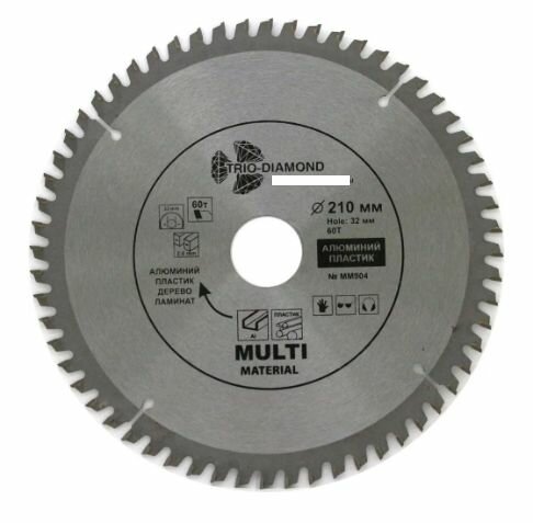 Диск отрезной по мультиматериалам Trio-Diamond MM904 210x32/30x2 мм