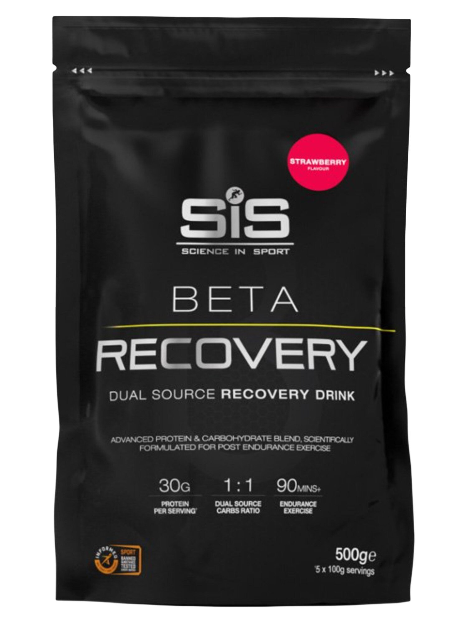 Напиток SiS Powder Beta Recovery. Клубника 500 г