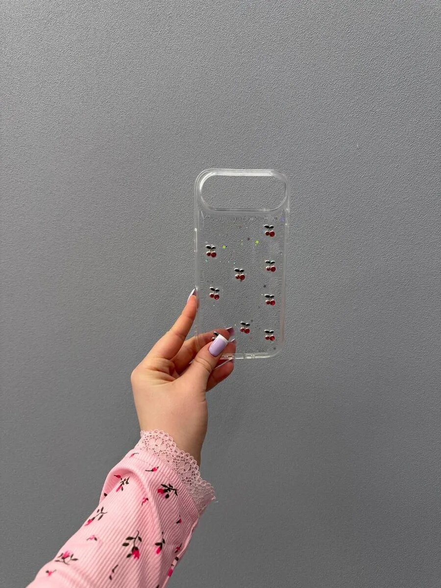 Чехол на Iphone 17 Air , прозрачный , с добавлением фигурок . — фото 1