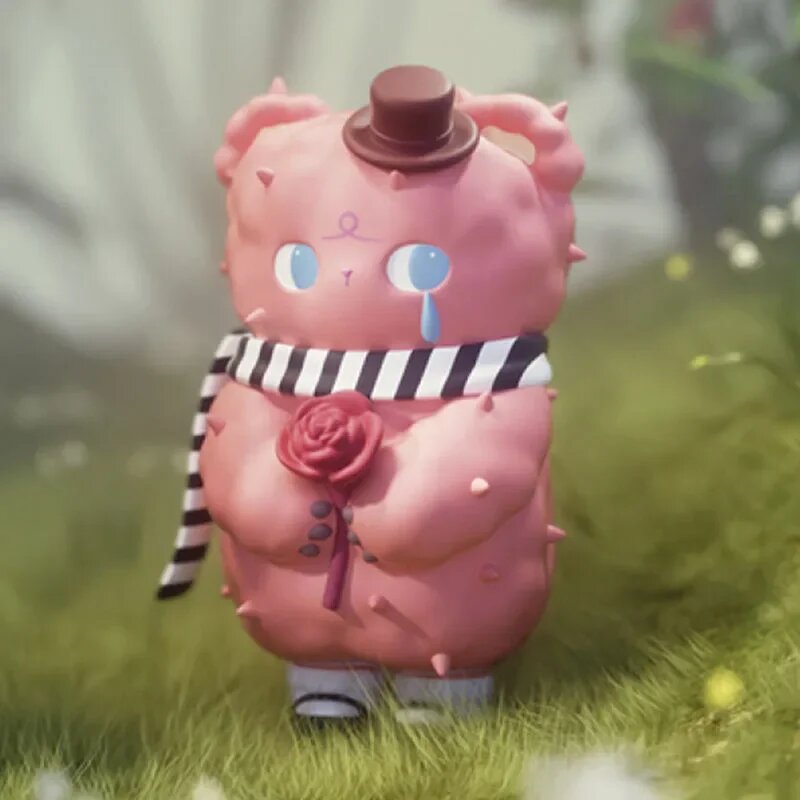 Розовый ROSE BEAR MINISO фигурка Волчтание облачного острова
