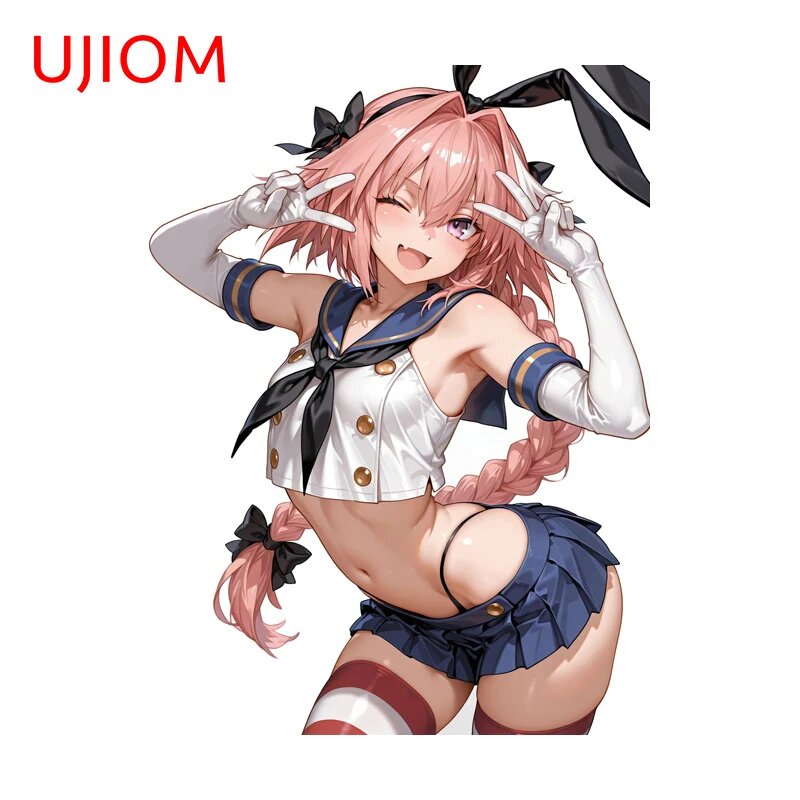 Наклейка на стену UJIOM Astolfo Кролик Розовый, 16cm, YT-614346