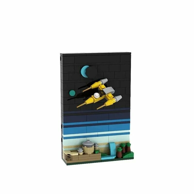 Почтовая открытка MOC из космоса и войны от модели Naboo, набор строительных блоков