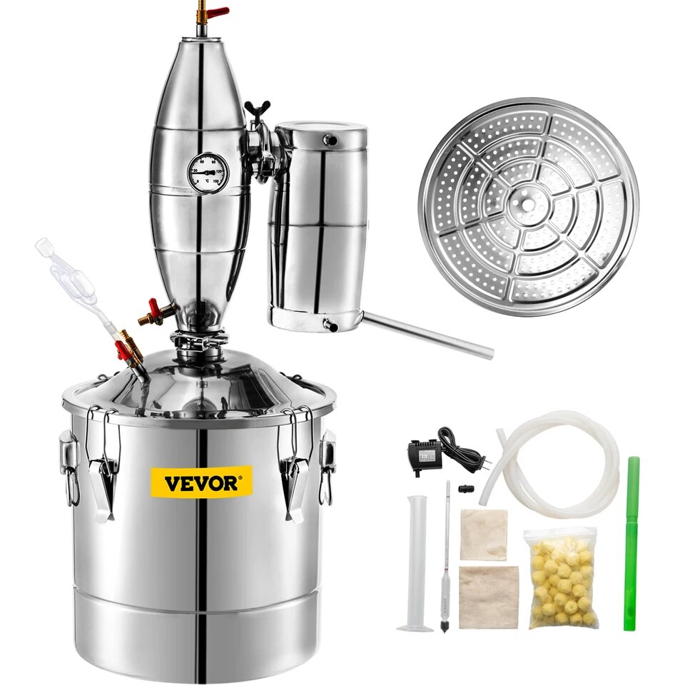 Машина для дистилляции алкоголя SucceBuy 20L-70L, оборудование для брожения пива, самодельное аппарат для вина и самогонного спирта, набор для разлива, бытовое устройство
