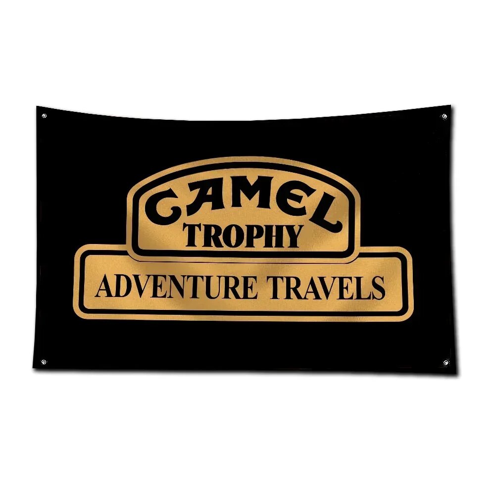 Флаг Camel Trophy Adventure Travels 90x150 см, черный