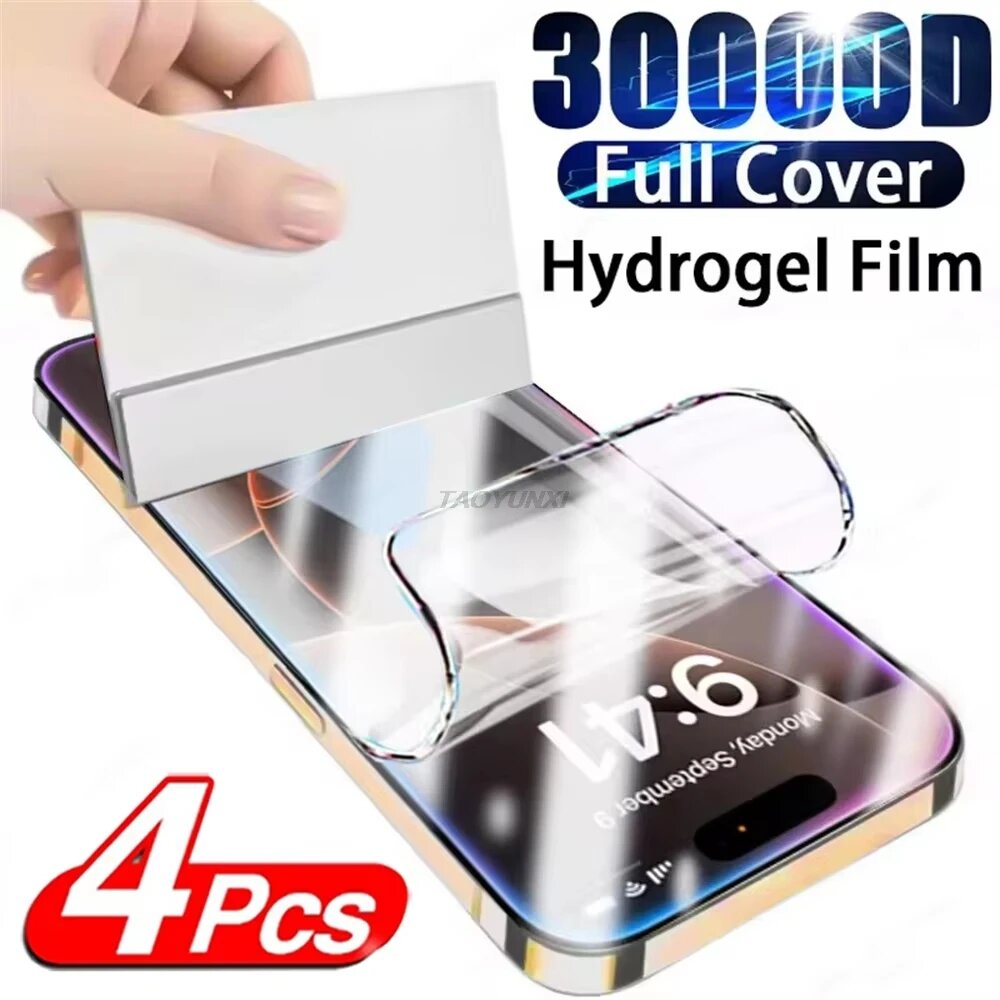 3 пленки гидрогель для iPhone 16 Pro