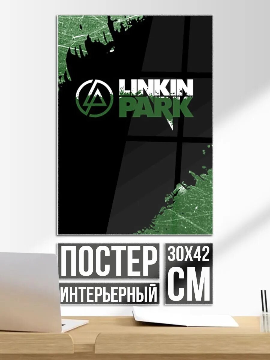 Постер на стену Линкин Парк в стиле Гранж Linkin Park