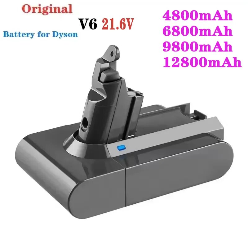 21.6 В 4800 мАч-12800 мАч Для замены батареи ForDyson DC62 DC59 DC58 SV03 SV04 SV09 V6 Animal Motorhead V6 Slim V6 Абсолютный вакуумный аккумулятор