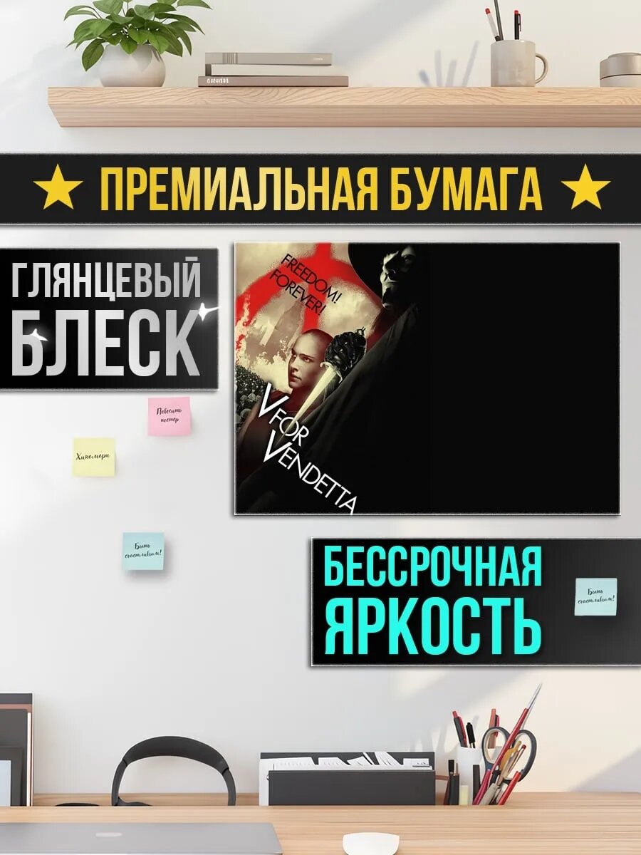 Плакат постер V for Vendetta — фото 1