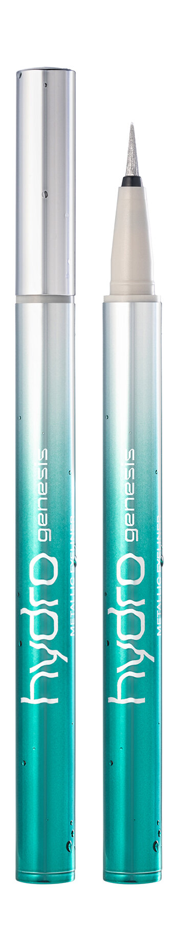 INFLUENCE BEAUTY Подводка для глаз с эффектом металлик Hydrogenesis, 0,5 г, 01 Серебряный (лимит.)