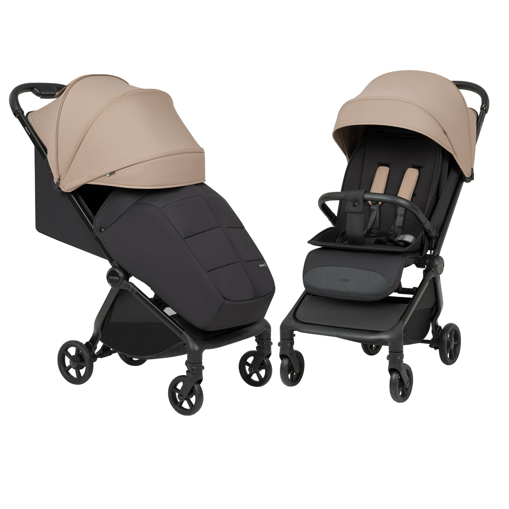 Прогулочная коляска CARRELLO Atom S CRL-5526 цвет: Evening Beige 2026
