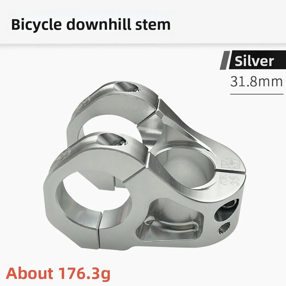 Алюминиевый вынос руля 35 мм 31.8 для горных велосипедов Серебряный, Silver