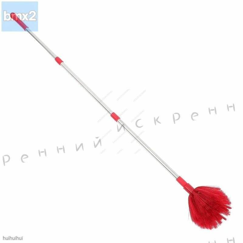 Щетка-паутина с длинной ручкой для очистки паутинной щетки из нержавеющей стали для высоких потолков и наружного использования, очиститель паутины для потолочного вентилятора и мытья окон