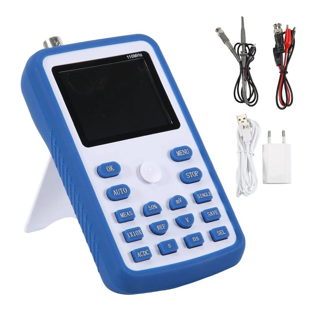 1C15 Mini Handheld Oscilloscope Digital Speedsing Scep 500 Мс/С Аналоговый Пропускная Способность Осциллографа 110 МГц.