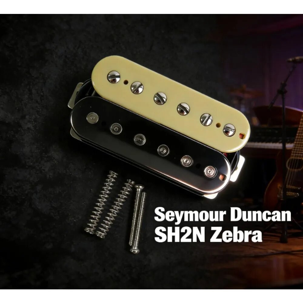 Высококачественные гитарные звукосниматели Seymour Duncan Alnico5 Humbucking для электрогитары, цвет черный/зебра.