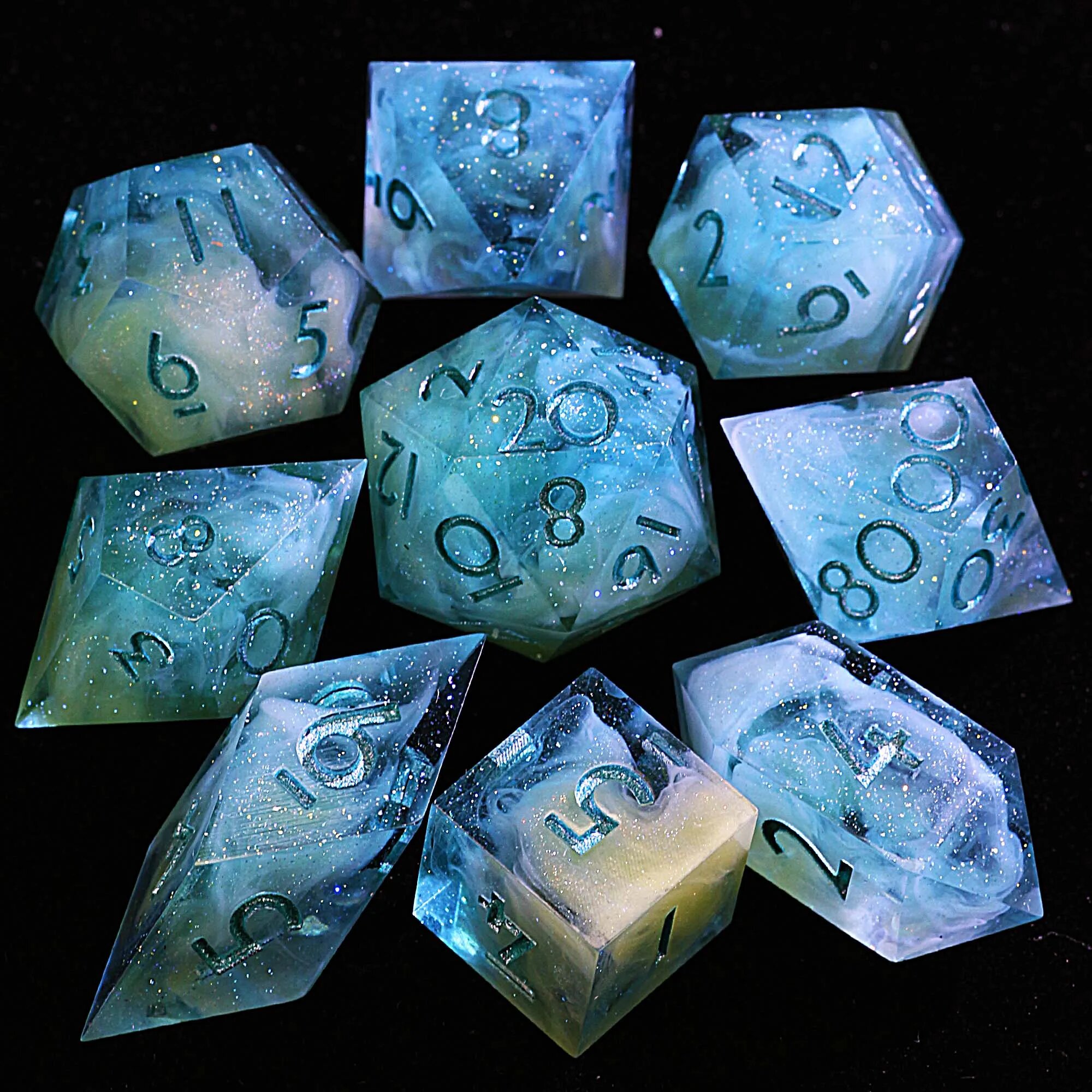 Набор кубиков D&D "Столбы создания" Full Set of 9 pieces