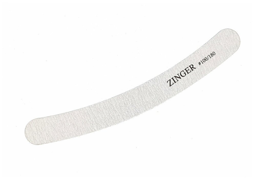 Пилка ZINGER Бумеранг, для натуральных ногтей , абразивность 100-180 (2 шт)