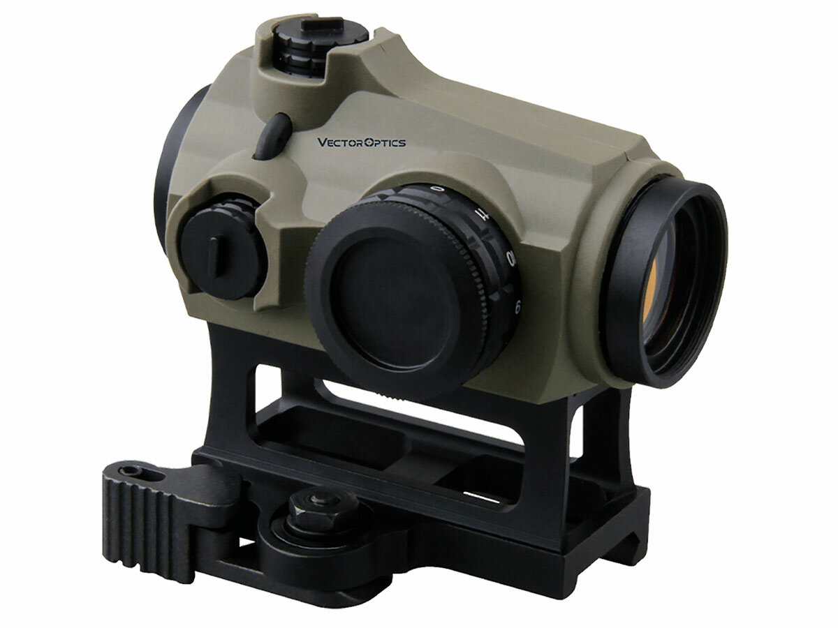 Коллиматор Vector Optics Maverick-III 1x22 FDE Rubber Cover 3 МOA красная