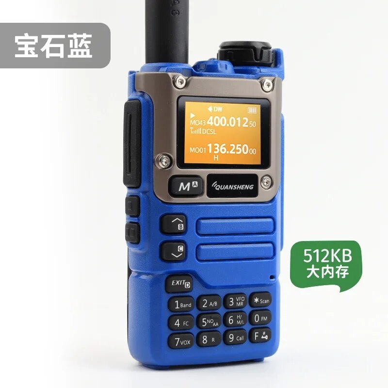 Рация Quansheng UV-K6 Синий, blue 512KB memory