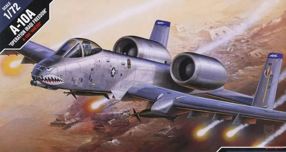 Academy 12402 1/72 Модель сборки самолёта А - 10А "Операция Свобода Ирака" (без солдат)