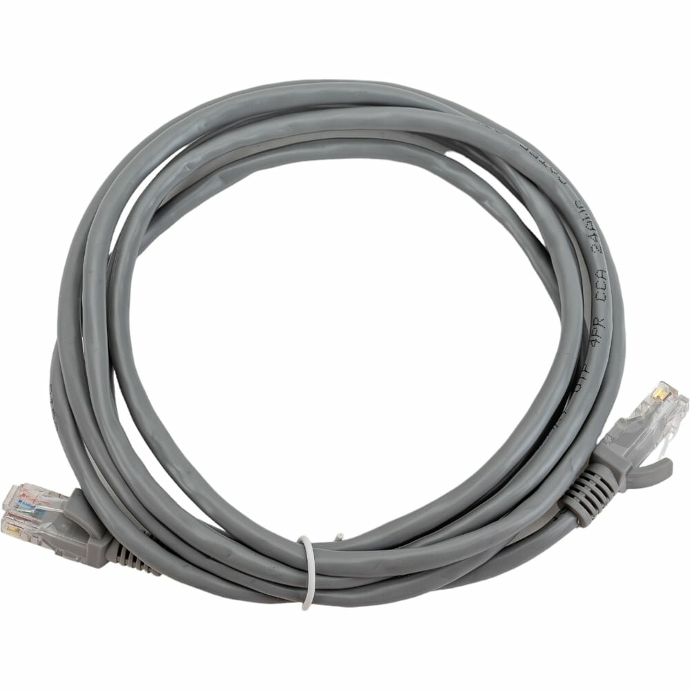 Патч-корд Ripo utp cat 5e, rj45, 2 m (серый) 003-300006 — фото 1