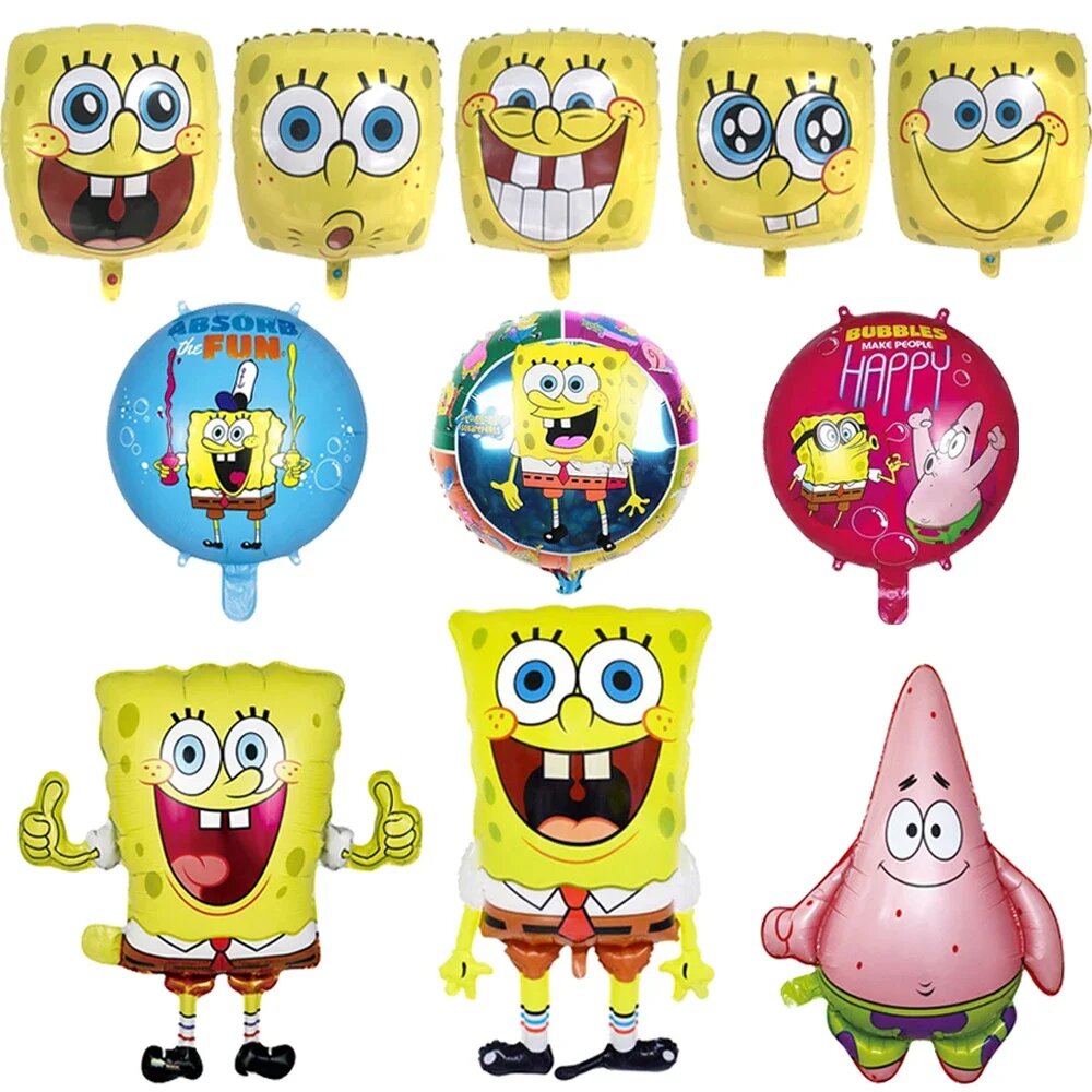 Набор для праздника Губка Боб Желтый, 11pcs