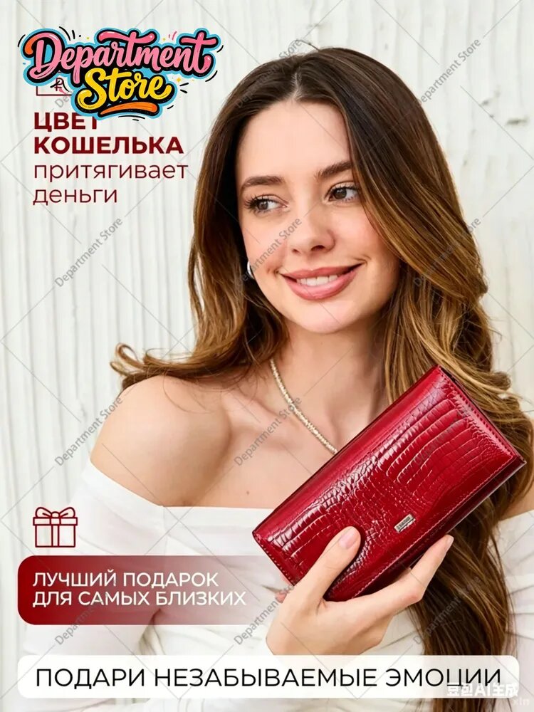 Кошелек , красный — фото 1