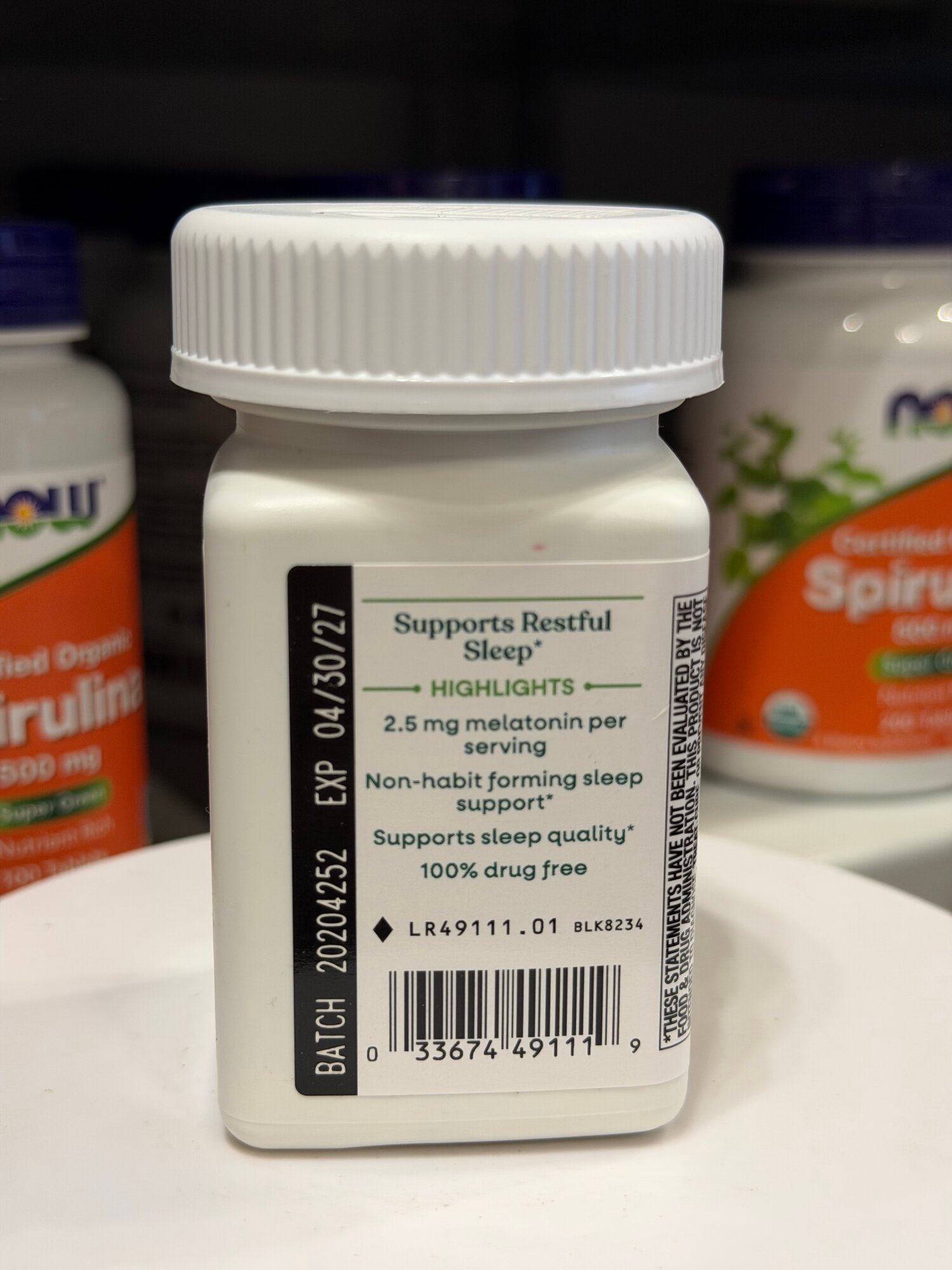 Nature's Way Melatonin 2.5 mg - Мелатонин 100 леденцов — фото 1