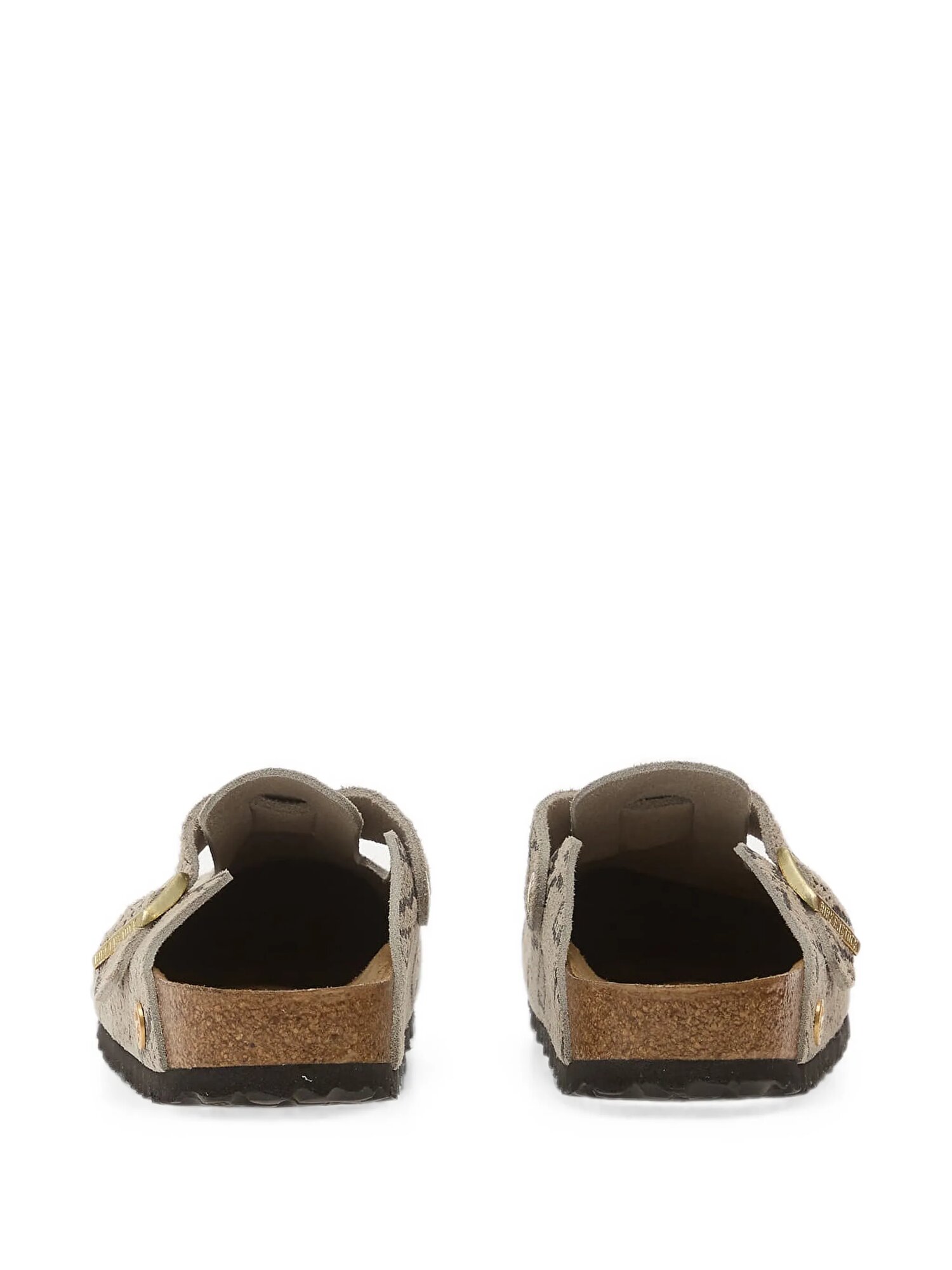 Слипоны Birkenstock Boston snake-print clogs, размер 39 EU, разноцветный — фото 1