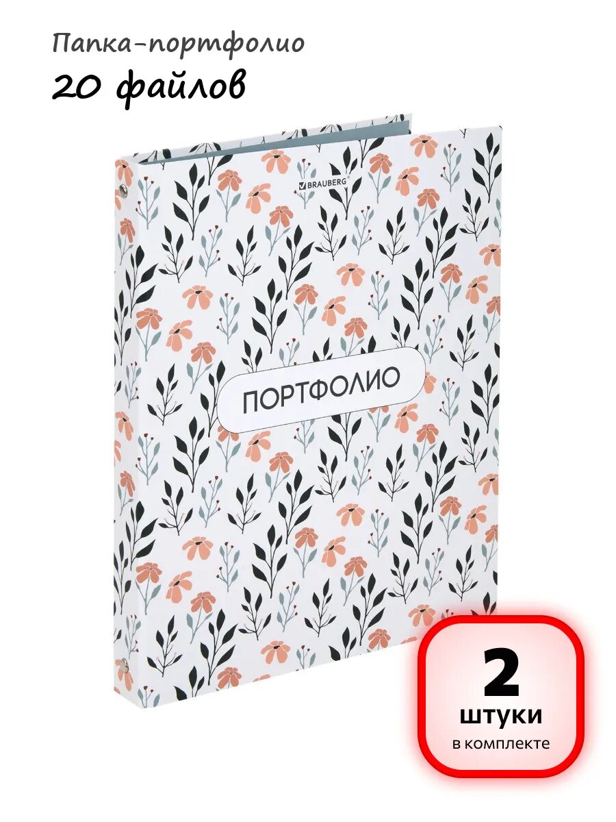 (2 штуки) - Папка-портфолио 20 файлов арт. 117556