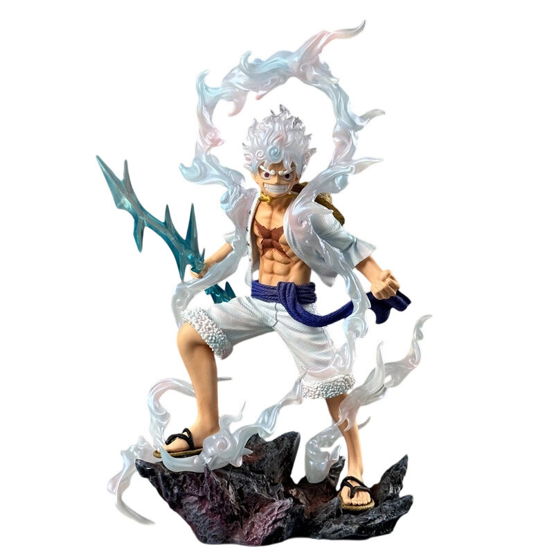 Фигурка One Piece Monkey D. Luffy, коллекционная модель PVC, Gear 5 Lightning Form, высота 33 см