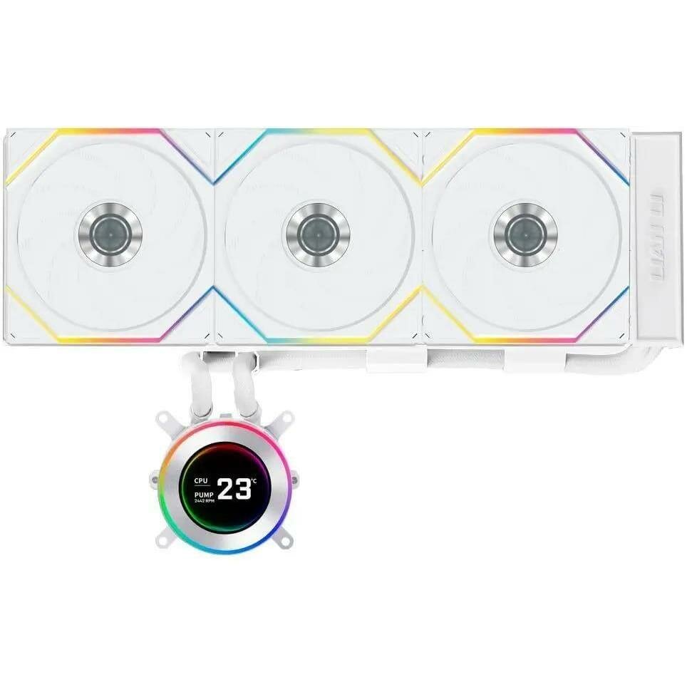 Система водяного охлаждения Lian-Li HydroShift II LCD-C 360TL ARGB Soc-AM5/AM4/1700/1851 белый 4-pin 33dB Al+Cu LCD Ret (G89. GHS2LCD36TW. R0)