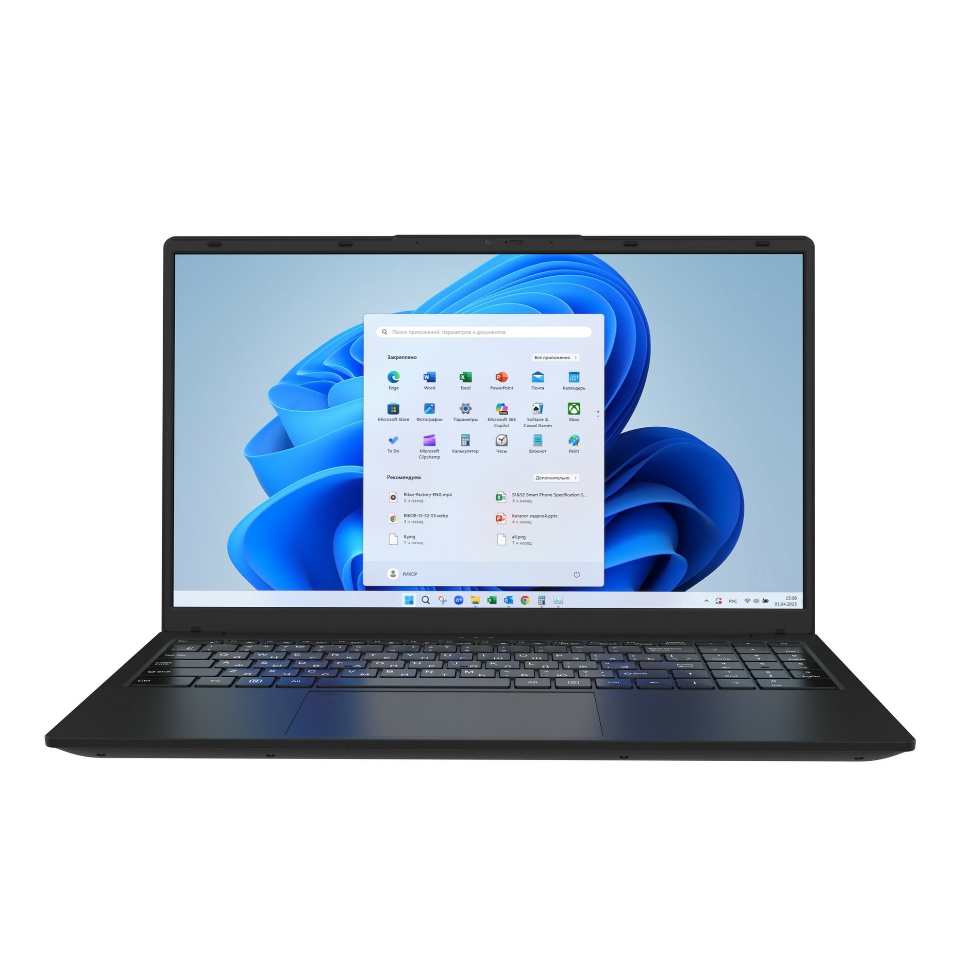 Rikor Ноутбук 15.6" Intel Core i5 1235U 18ГБ/ SSD 512 ГБ