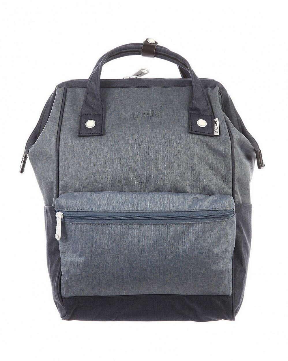 Рюкзак водостойкий с двумя ручками Anello Kuchigane Japan Denim Multi