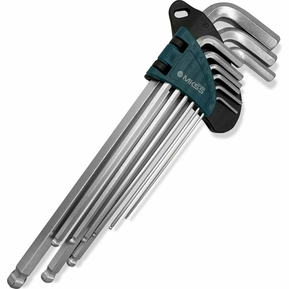 Набор удлиненных шестигранных ключей MKSS Toolbox с шаровым наконечником MKSS NK1013