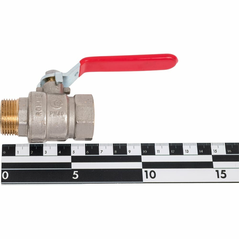 Кран шаровой ROMMER, ВР/НР, ручка рычаг, 3/4 дюйма RBV-0002-2210320 RG00938RJN8A0B — фото 1
