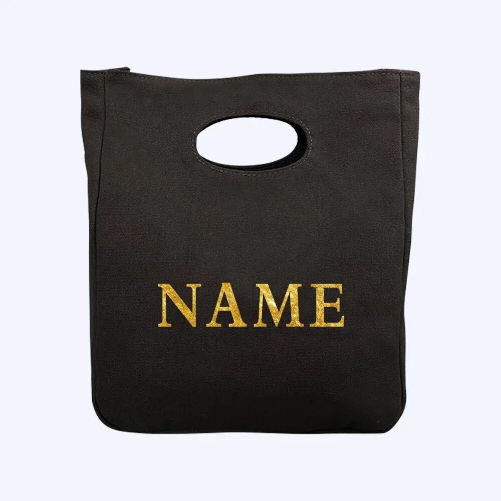 Термосумка для обеда Oxford черная black name01