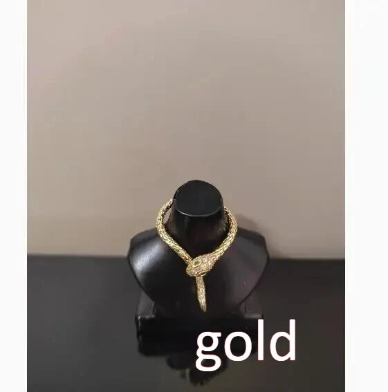 Золотая колье-змея, KD25 a necklace