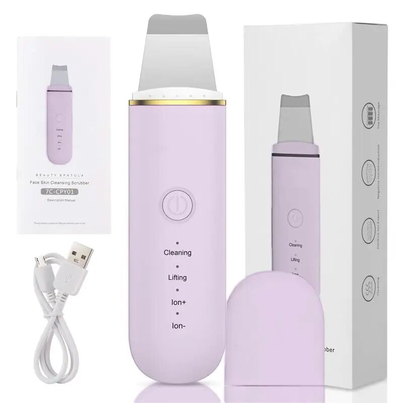 Ультразвуковой скребок для лица eelhoe Purple