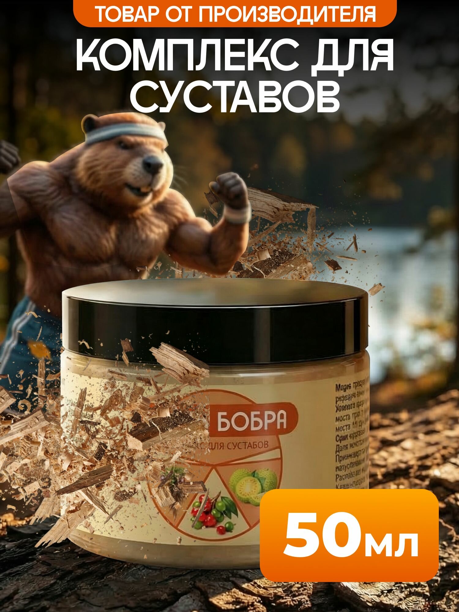 Комплекс для суставов Мощь бобра, от боли в суставах