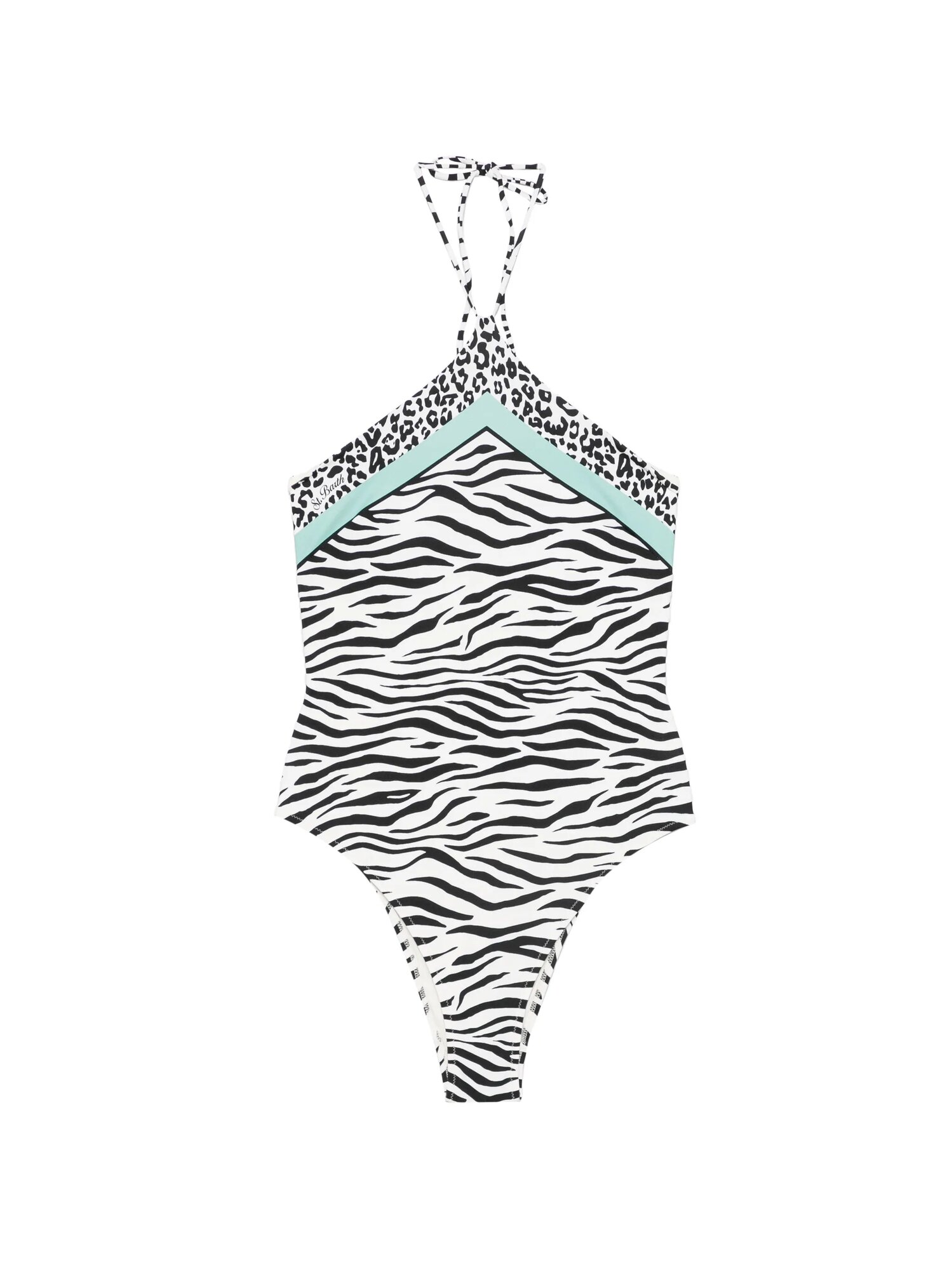 Купальник Meryem animal-print halterneck swimsuit