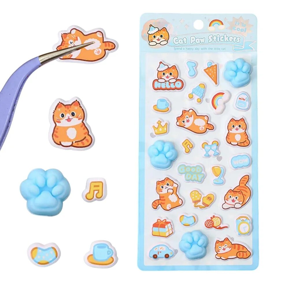 Декоративные игрушки для кошек с клеем , Наклейка интерьерная