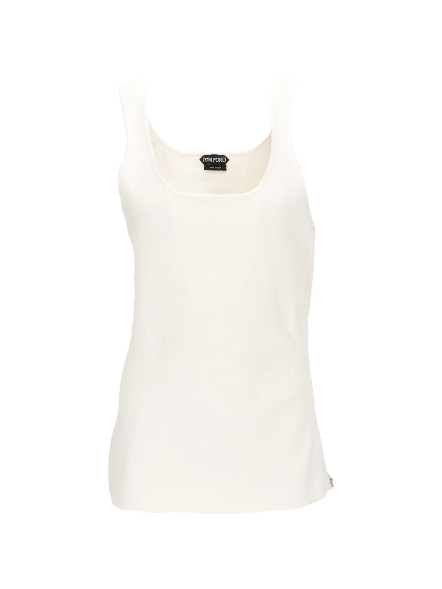 Топ Waffle-knit scoop-neck tank top