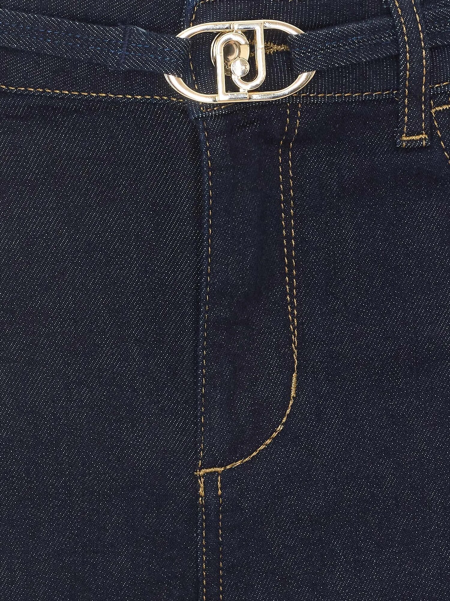 Джинсы LIU JO Belted flared jeans, размер 36, синий — фото 1