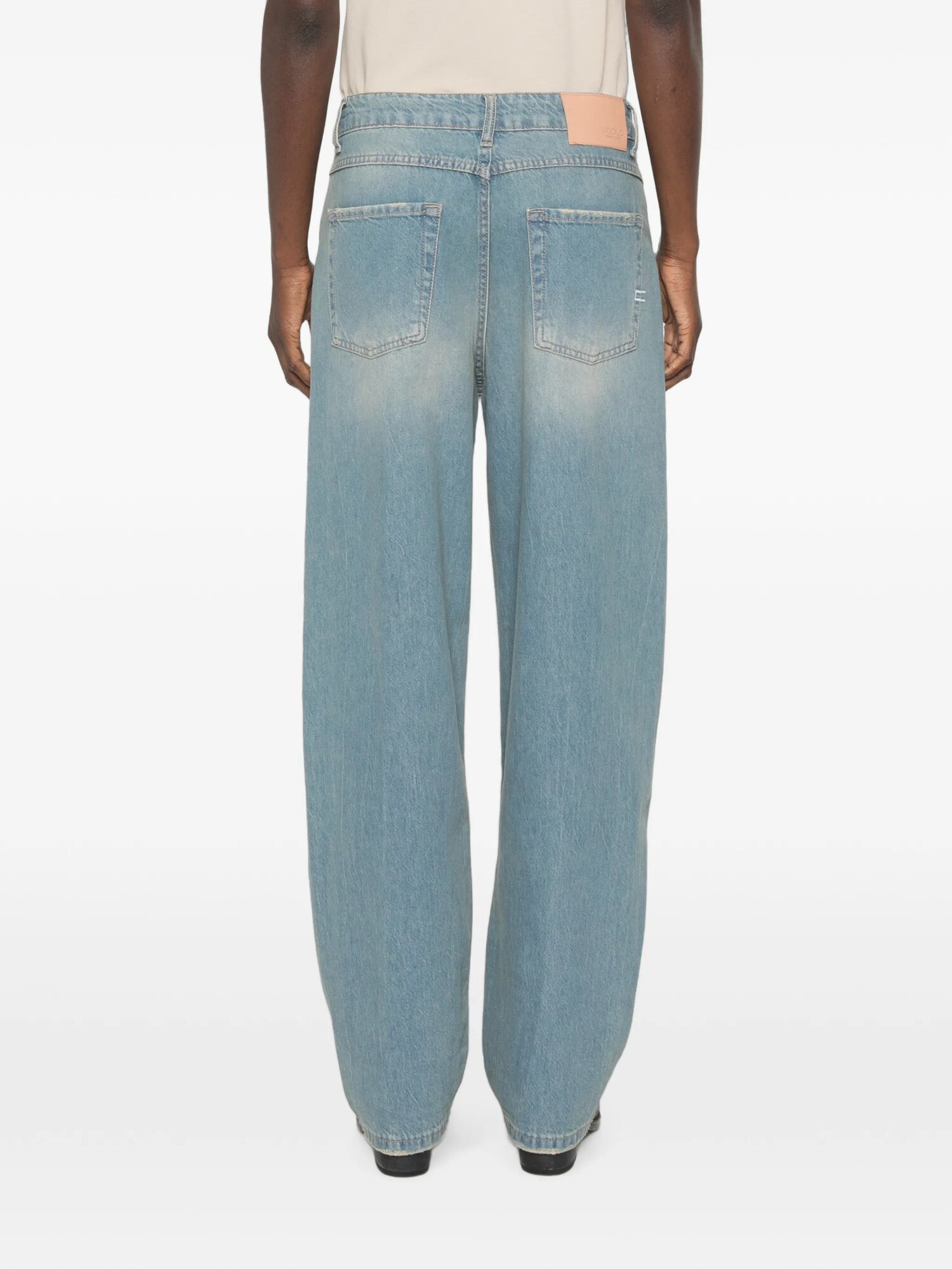 Джинсы VICOLO Faded-effect straight-leg jeans, размер M, синий — фото 1