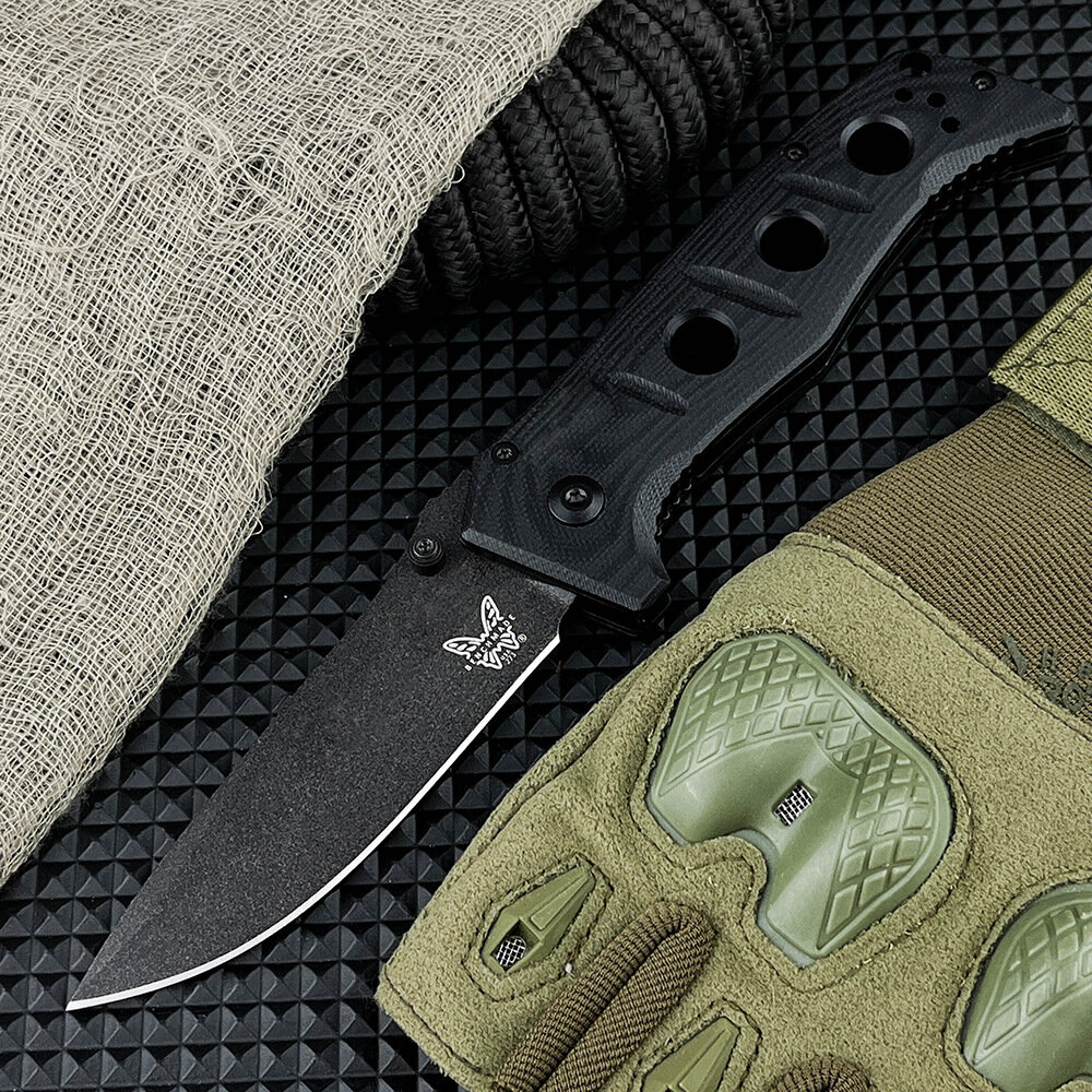 BenchmadeG10 Складной нож с рукоятью G10 высокой твердости, острый универсальный EDC инструмент для кемпинга, нарезки фруктов и самообороны