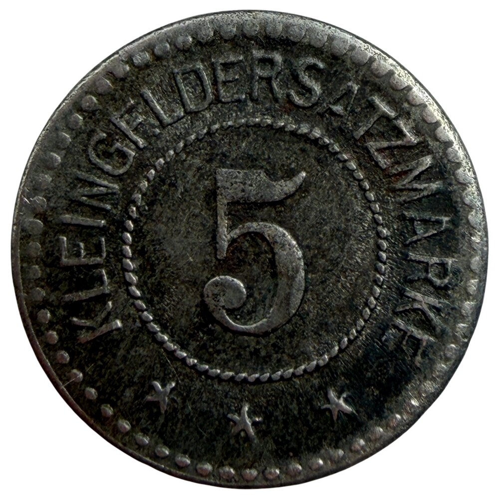 Германия, Германская империя, Кобург 5 пфеннигов 1917 г. (Fe)