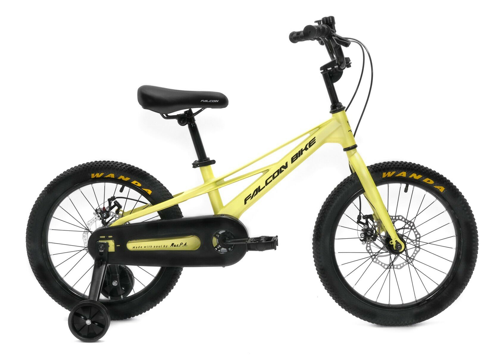 Детский велосипед Falcon Bike Mild 18, год 2025, цвет Желтый