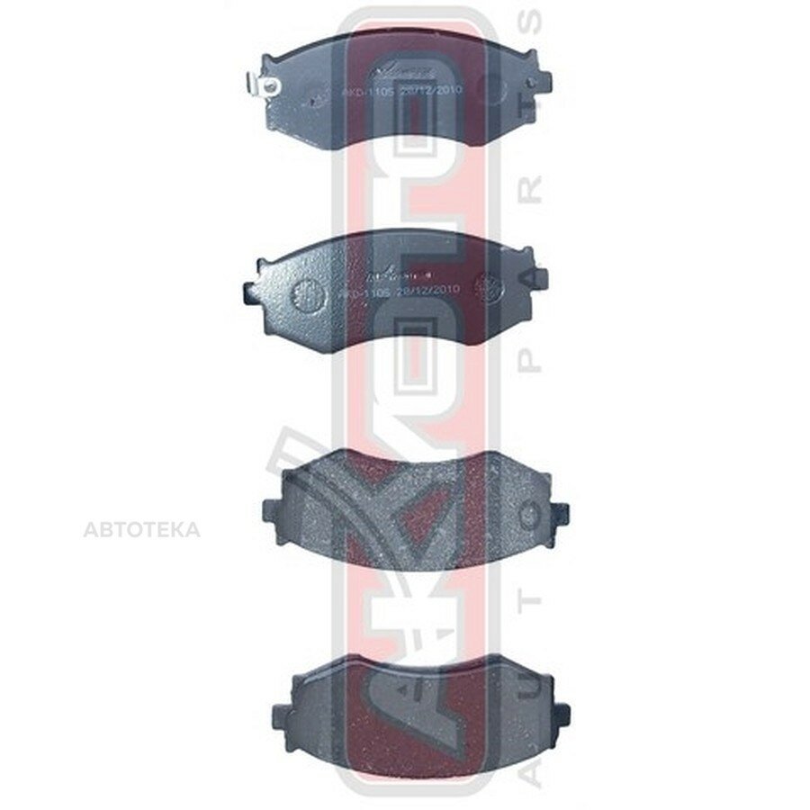 Колодки тормозные дисковые передние NISSAN NISSAN BLUEBIRD U14 1996-2001SSANGYONG KorandoMusso 2000-> AKYOTO AKD1105
