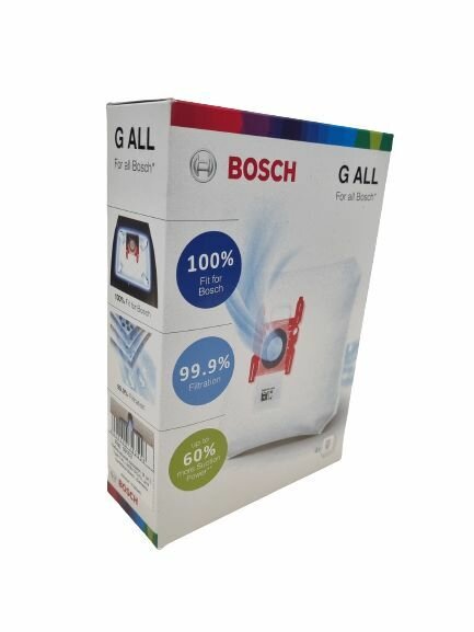 Набор мешков Type G ALL BBZ41FGALL (4шт.) для пылесосов Bosch 17000940 (468383)