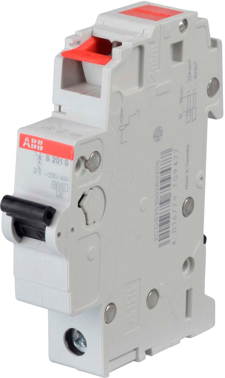 Автоматический модульный выключатель ABB 1п C S201 6кА 3А 2CDS251001R0034